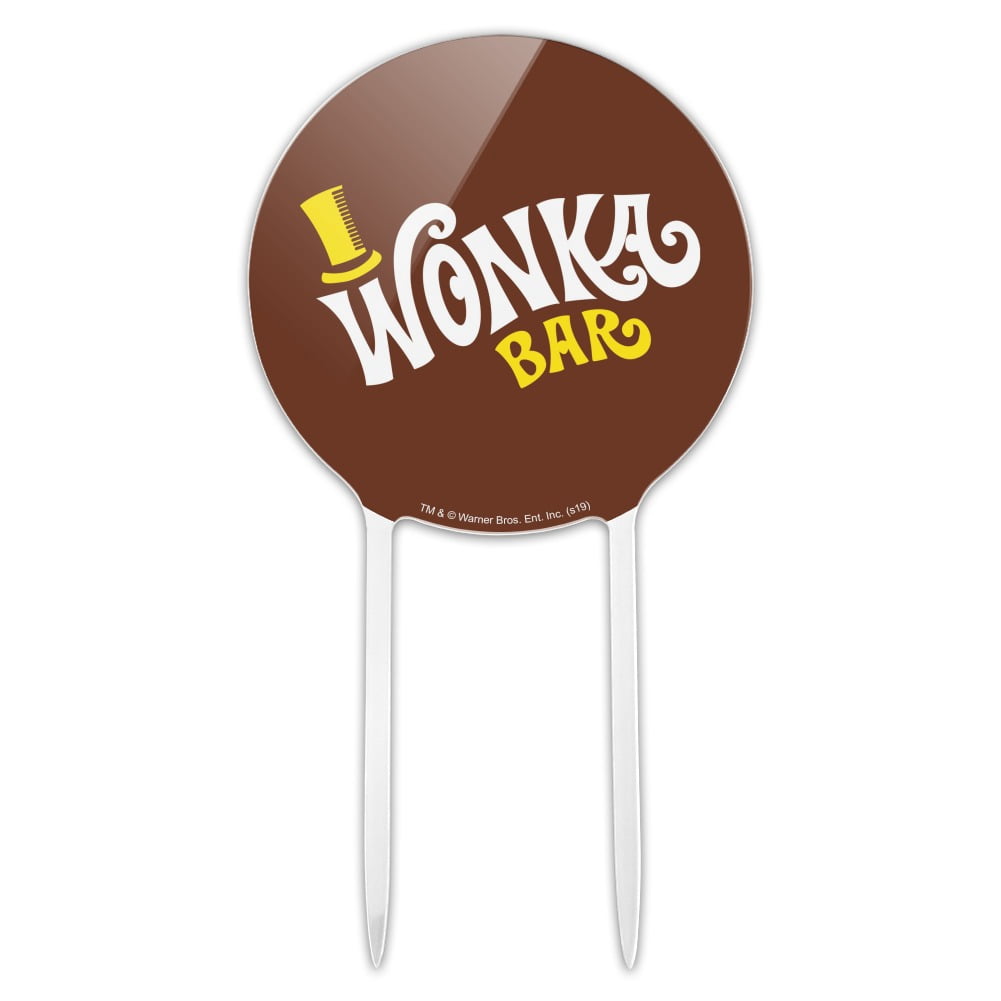 Willy Wonka Chocolate Factory Merchandise: Acrylic Wonka Bar Logo Cake ...