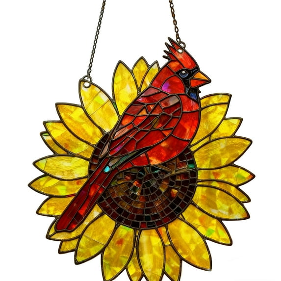 Acrylic Window Birds Sunflowers Sun Catchers for Window Door Home ...