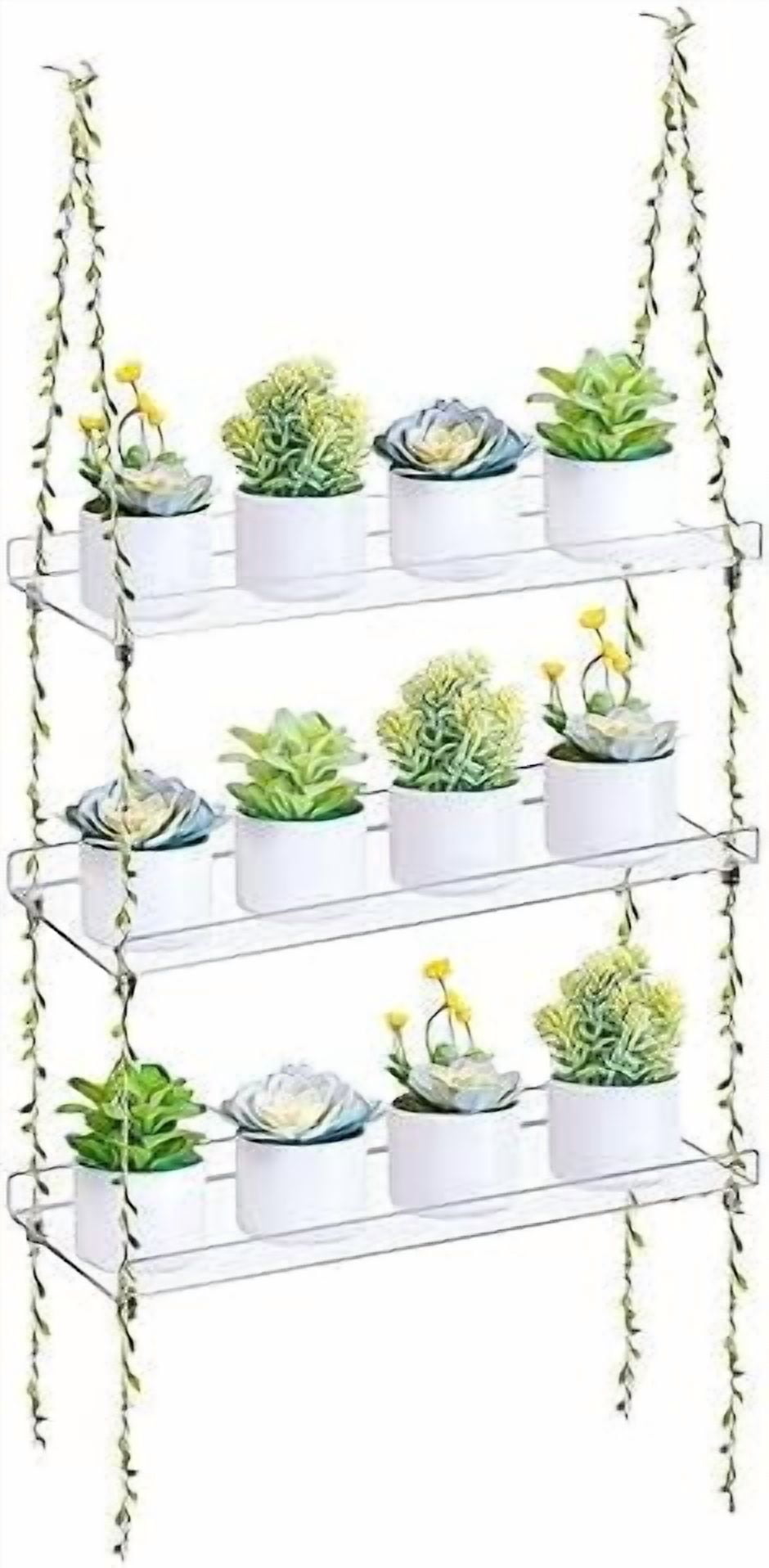 Acrylic Window Boxes Plant Shelves 3 Tier - Clear Hanging Shelf Indoor ...