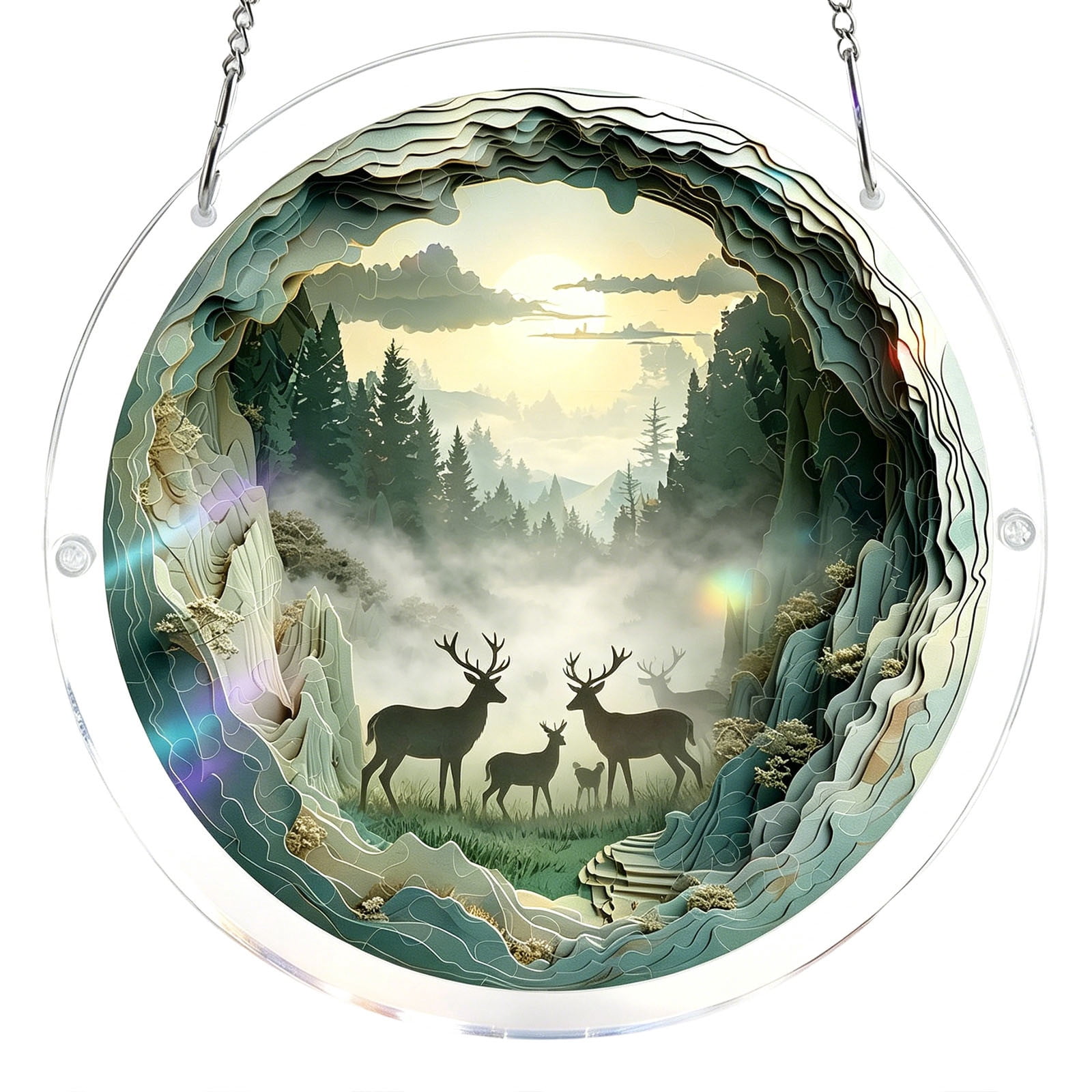 Acrylic Window Hanging Decor Seascape Sunrise Wall Art Mural ...