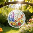 Acrylic Window Hanging Puzzle Stained Glass Style Flower Suncatcher ...