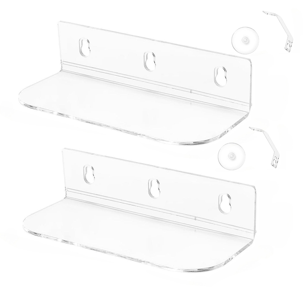 Acrylic Window Sill Extension Shelf Suction Cup Plant Stand for Indoor ...
