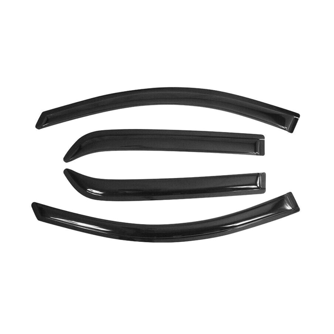 Acrylic Window Visors Rain Guard - 4 Piece Set - Smoke Tinted Slim ...