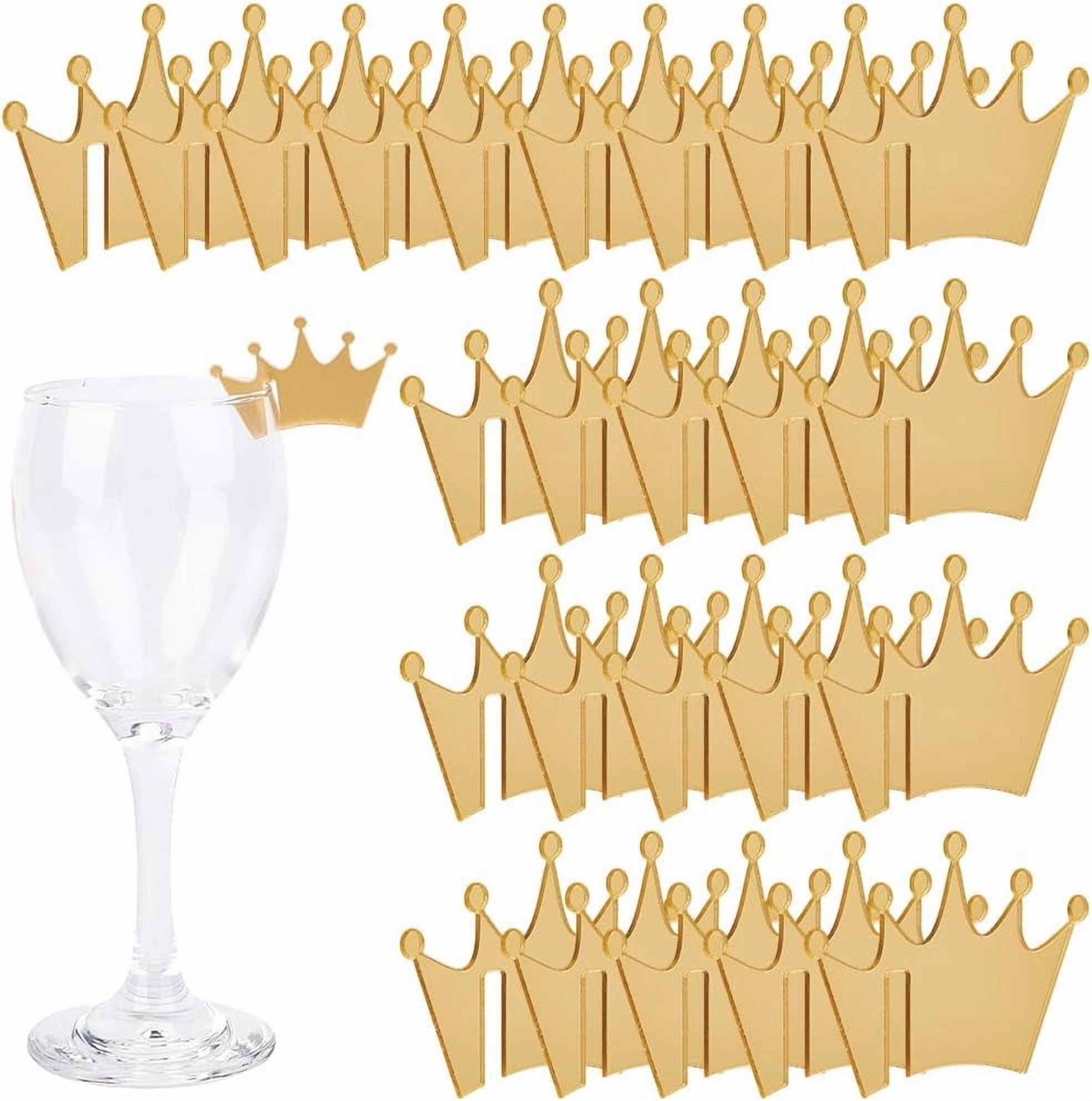 Acrylic Wine Glass Charms Goblet Marker 31x49.5x0.6mm - Walmart.com