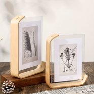 Better Homes & Gardens 5" x 7" Rectangle Wood Tabletop Single Picture Frame, Brown - Walmart.com