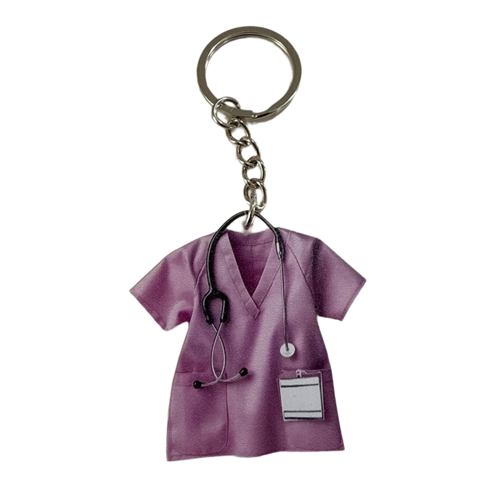 Acrylic Worker Keychain With Nurse Pattern For Decorations And Presents ...