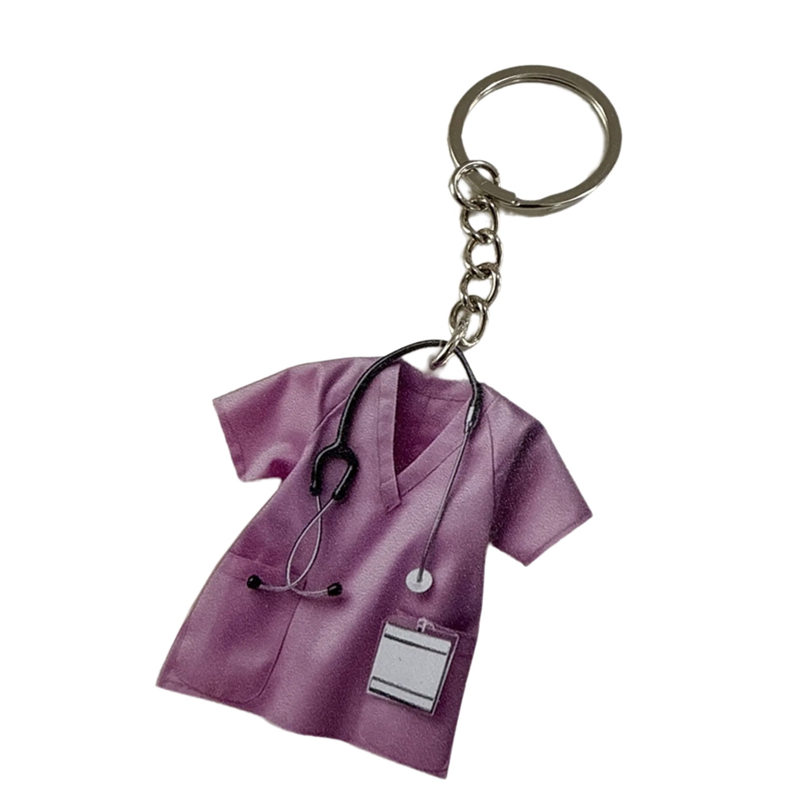 Acrylic Worker Keychain With Nurse Pattern For Decorations And Presents ...