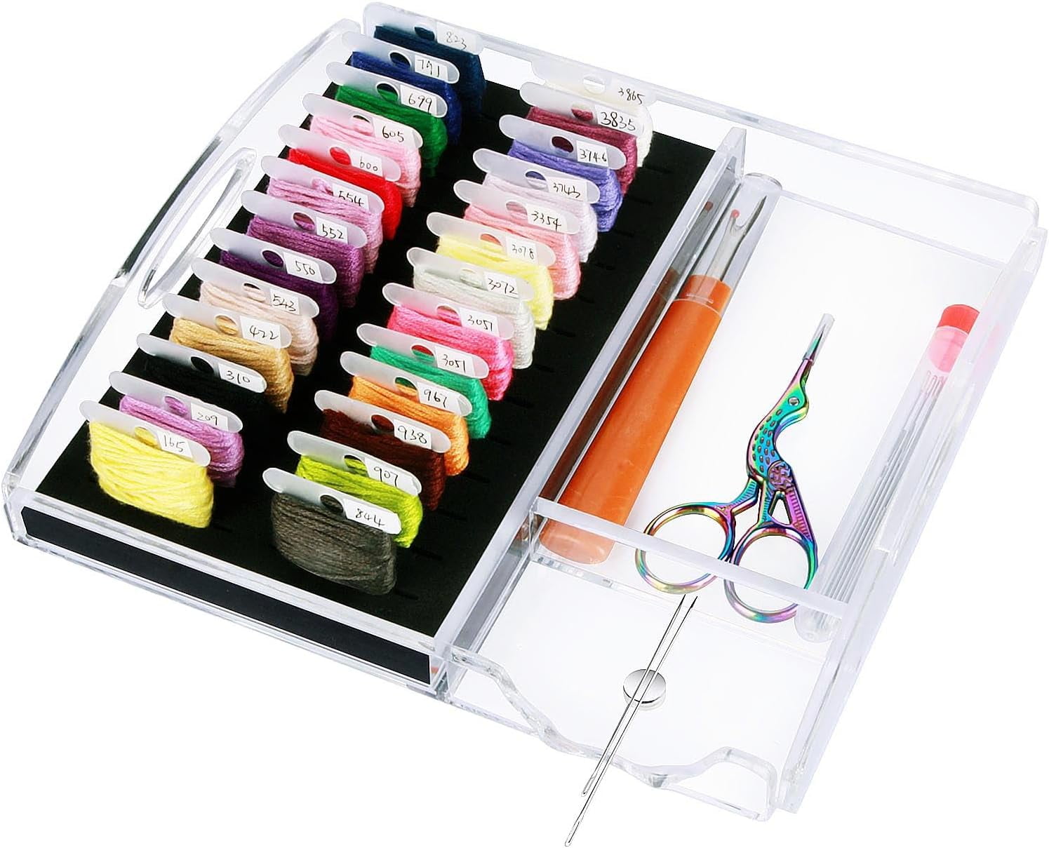 Acrylic Working Tray for Cross Stitch and Embroidery Supplies ...