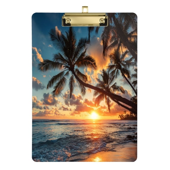 Acrylic Writing Board Gold 12.5*9 Inch Clipboards Transparent Acrylic ...