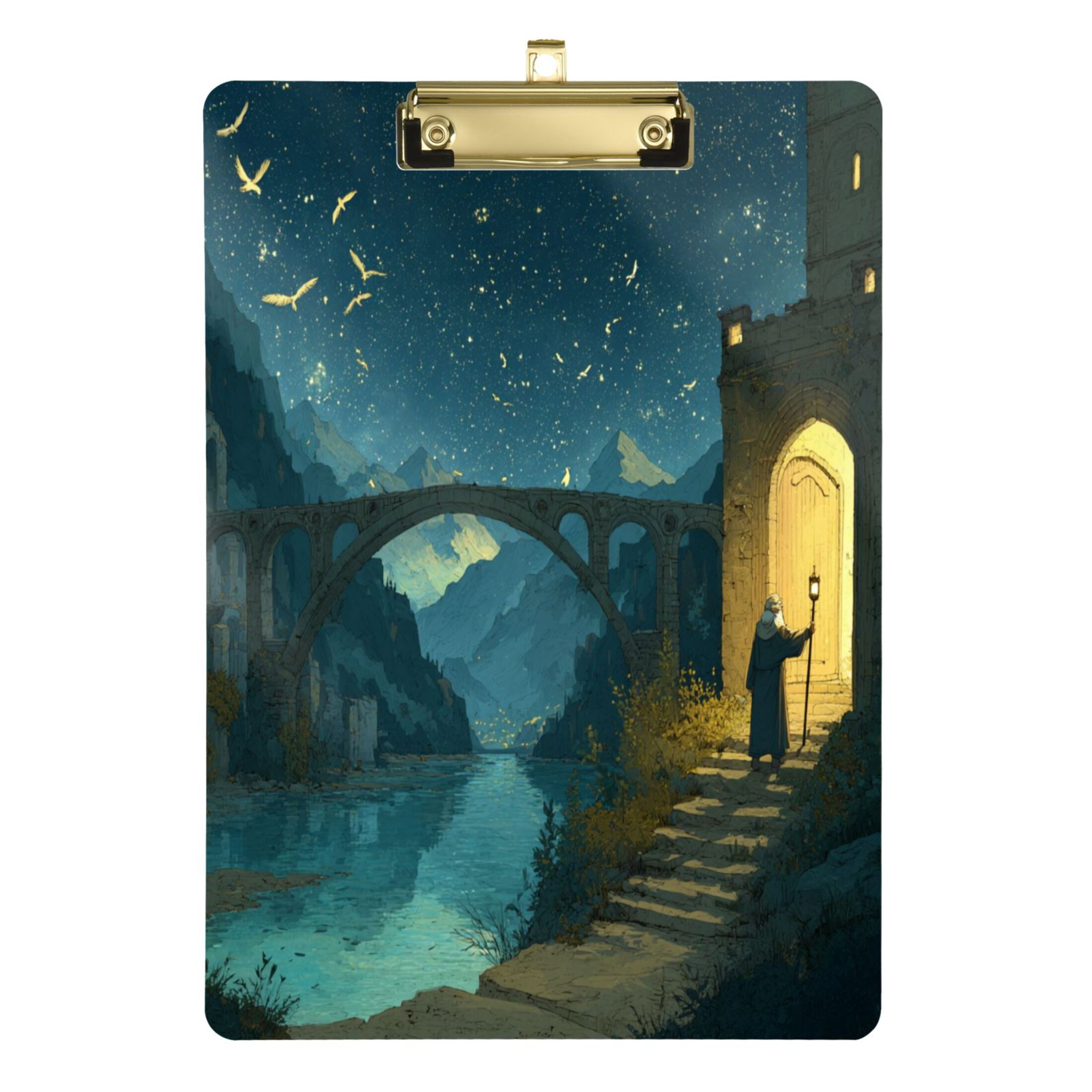 Acrylic Writing Board Gold 12.5*9 Inch Clipboards Transparent Acrylic ...