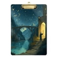 Acrylic Writing Board Gold 12.5*9 Inch Clipboards Transparent Acrylic ...