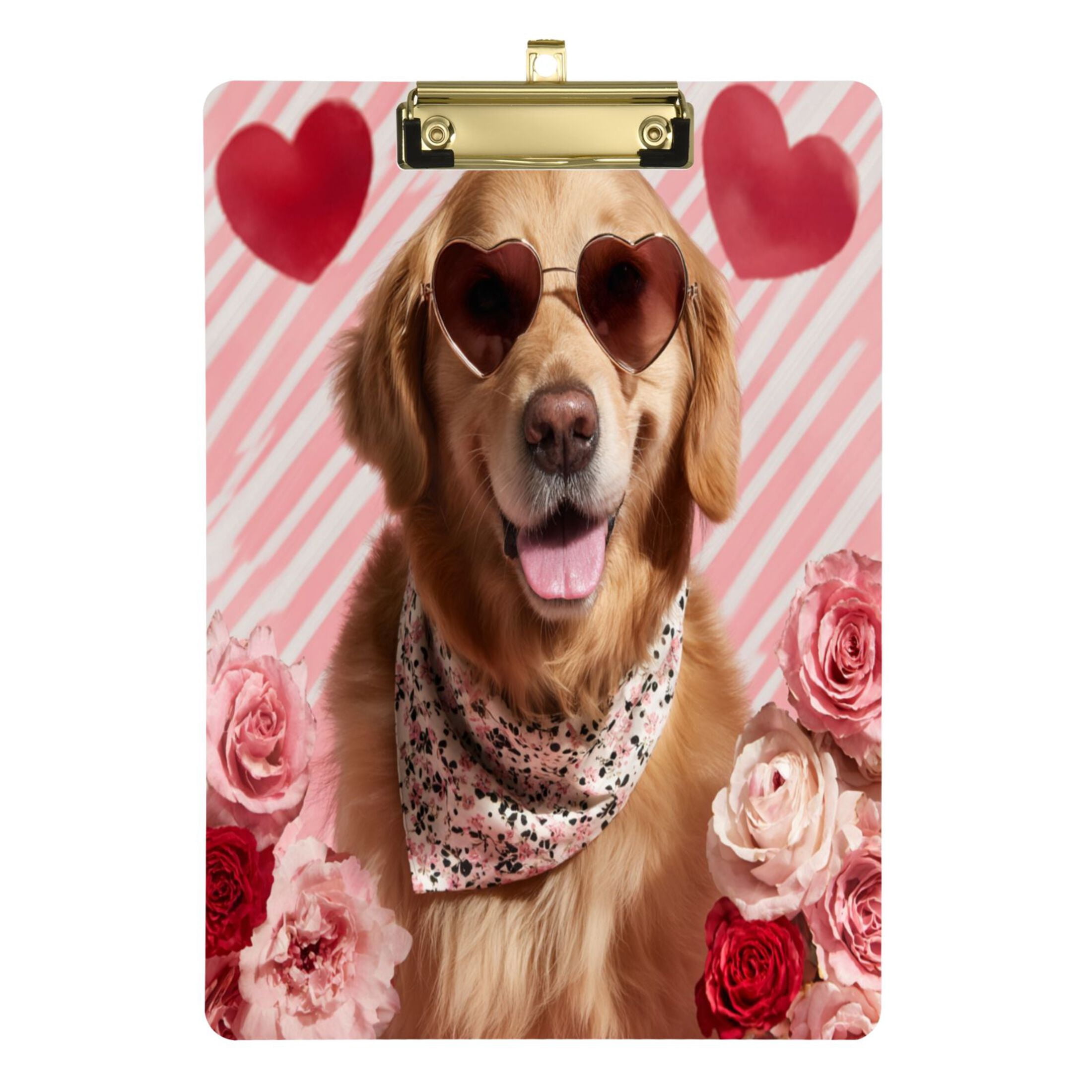 Acrylic Writing Board Gold 12.5*9 Inch Clipboards Transparent Acrylic ...