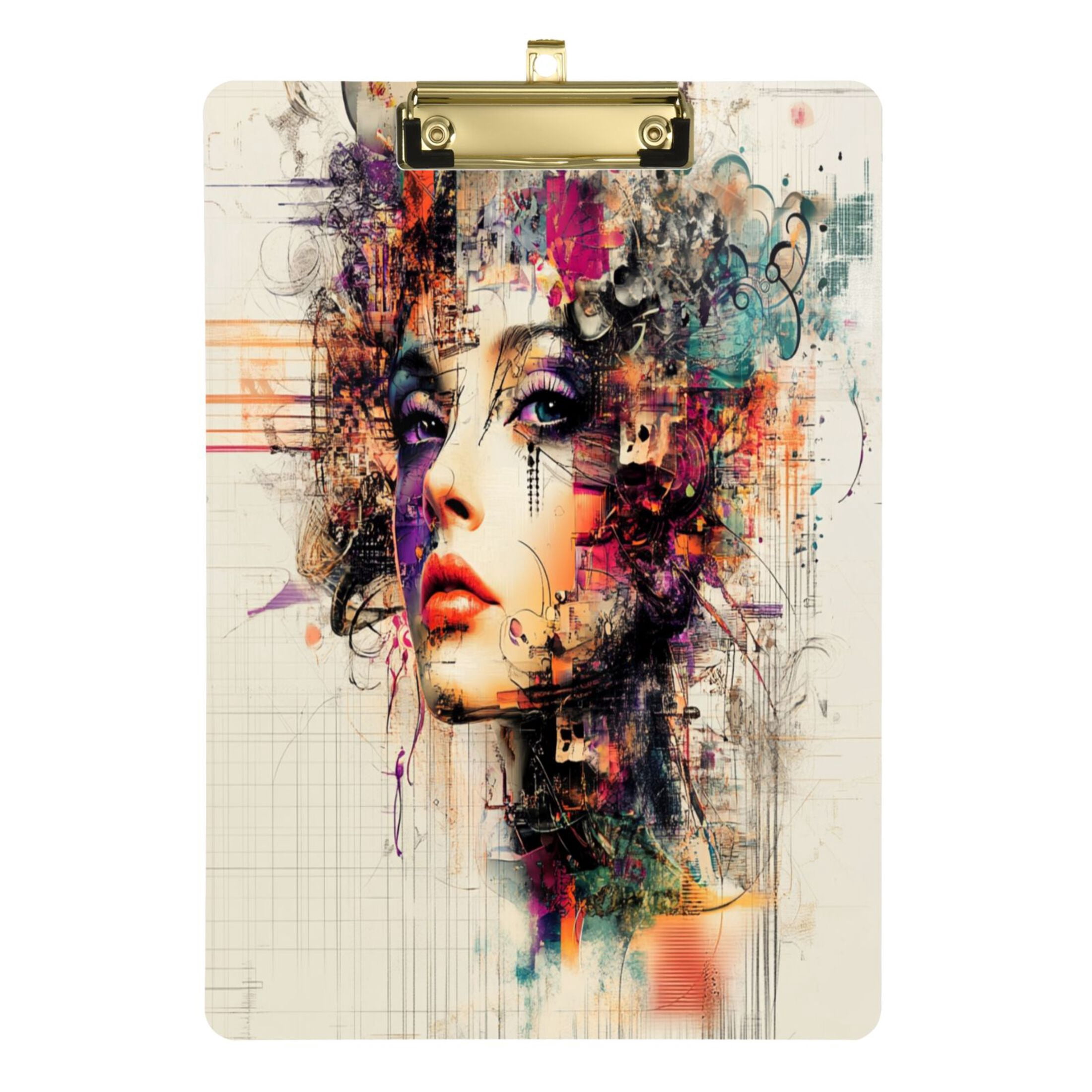 Acrylic Writing Board Gold12.5*9 Inch Clipboards Transparent Acrylic ...