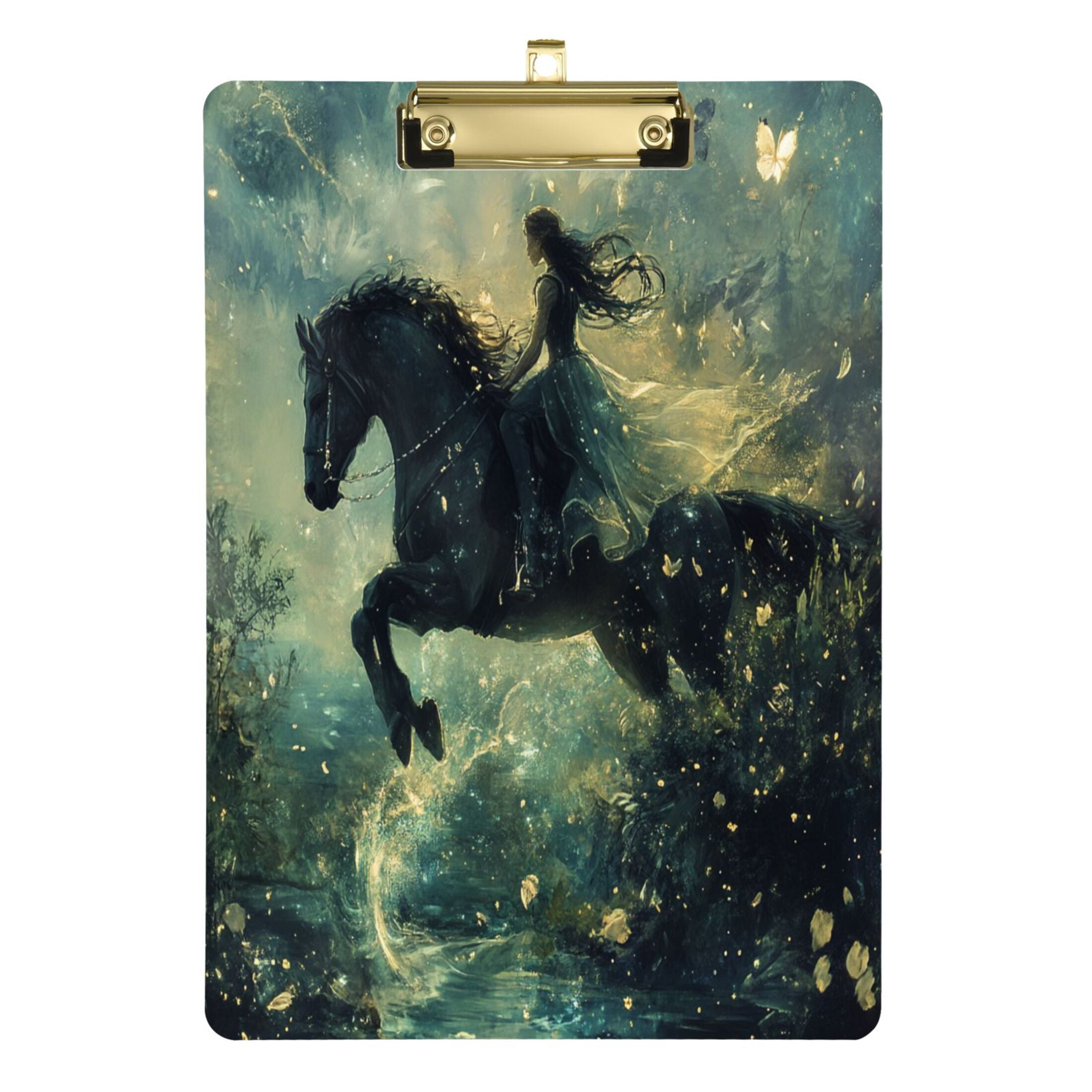 Acrylic Writing Board Gold12.5*9 Inch Clipboards Transparent Acrylic ...