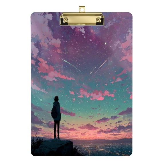 Acrylic Writing Board Silver 12.5*9 Inch Clipboards Transparent Acrylic ...