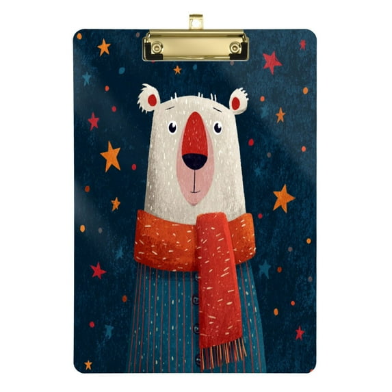 Acrylic Writing Board Silver 12.5*9 Inch Clipboards Transparent Acrylic ...