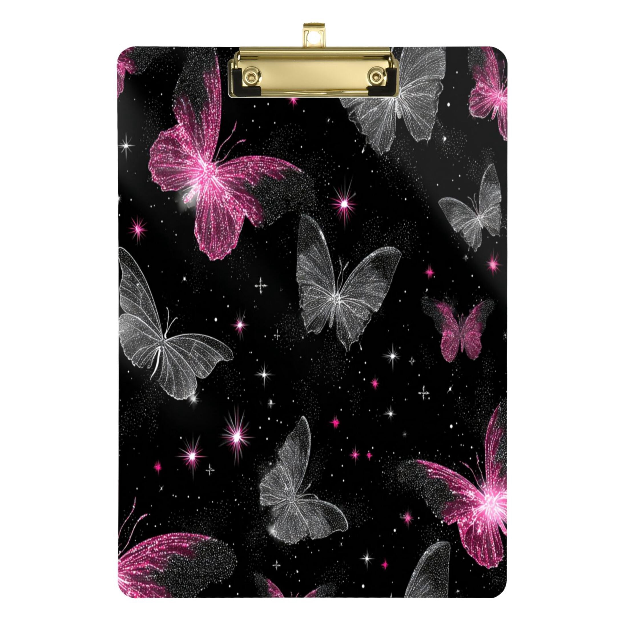 Acrylic Writing Board Silver 12.5*9 Inch Clipboards Transparent Acrylic ...
