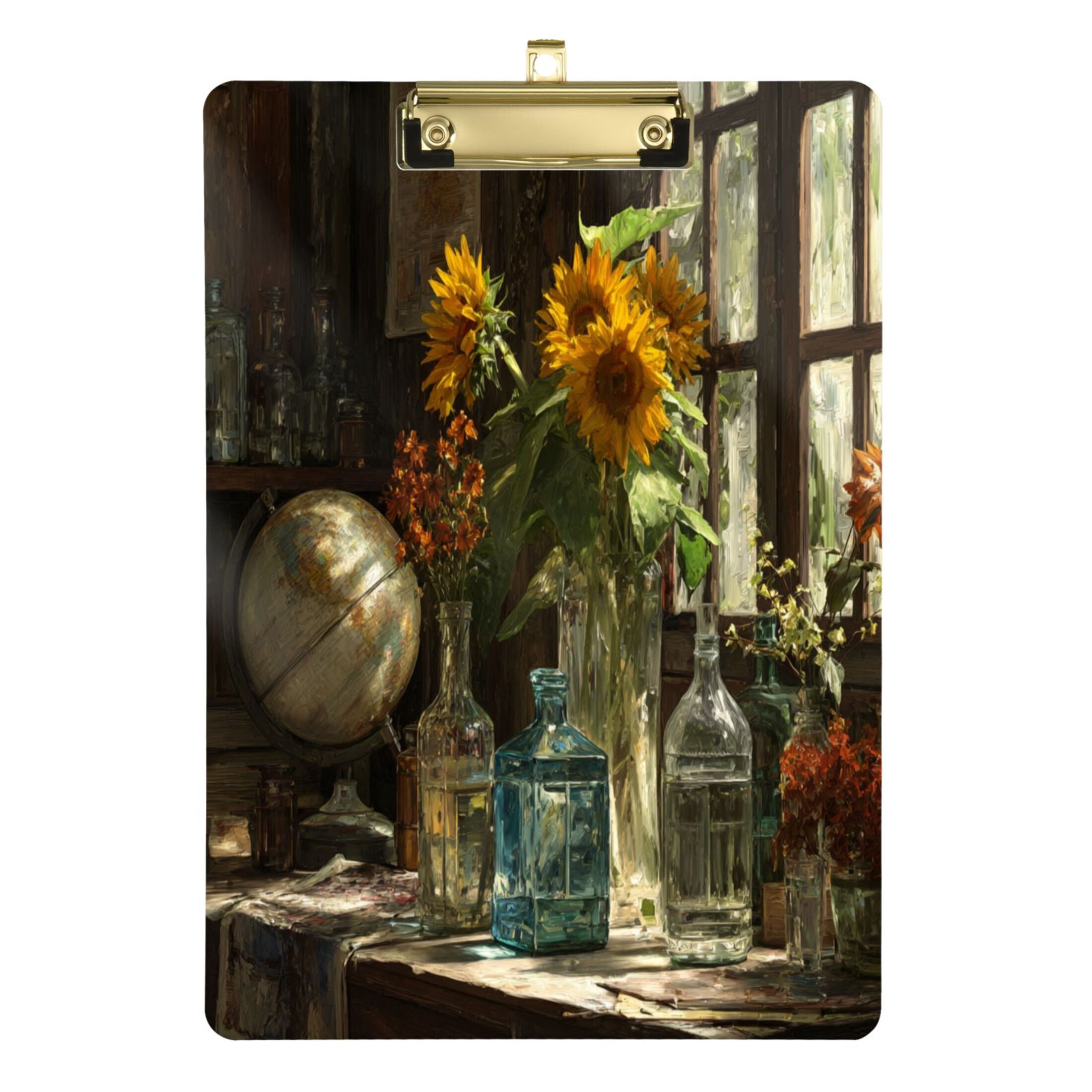Acrylic Writing Board Silver 12.5*9 Inch Clipboards Transparent Acrylic ...