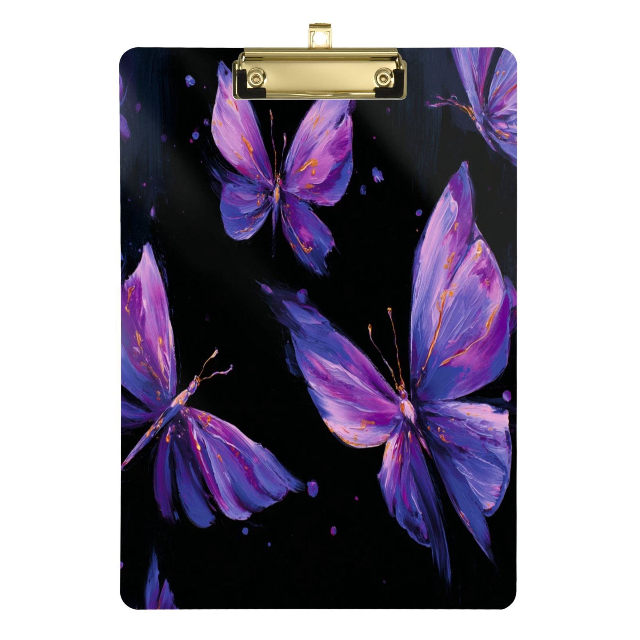 Acrylic Writing Board Silver 12.5*9 Inch Clipboards Transparent Acrylic ...