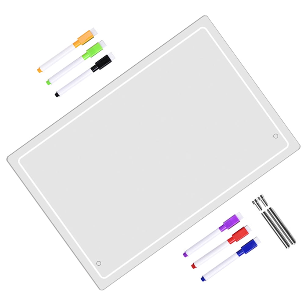 Acrylic Writing Memo Board Tabletop Message Boards Fridge Pad Erasable ...