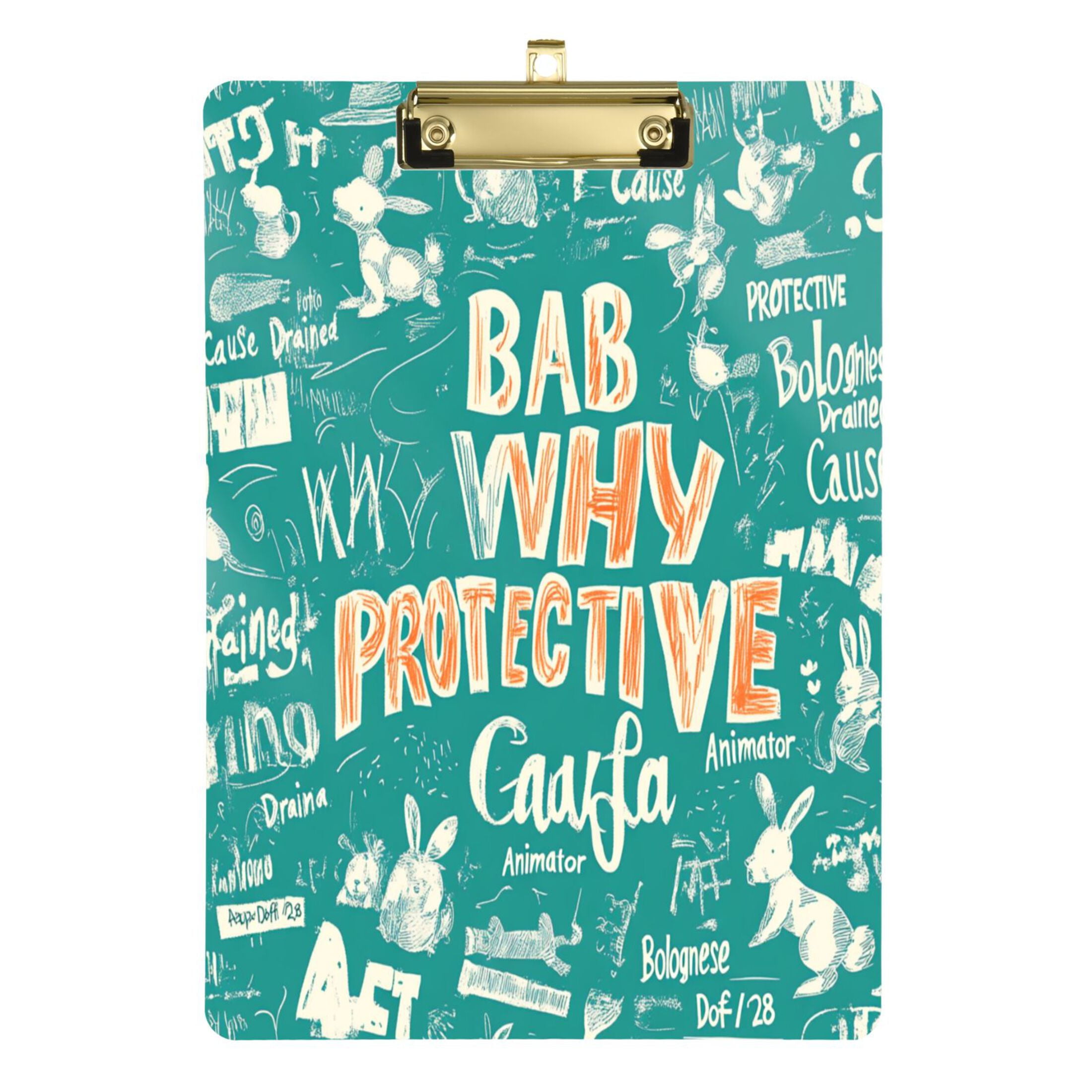 Acrylic Writing Tablet,Bab Why Protective12.5"×9"Rectangular One-sided ...
