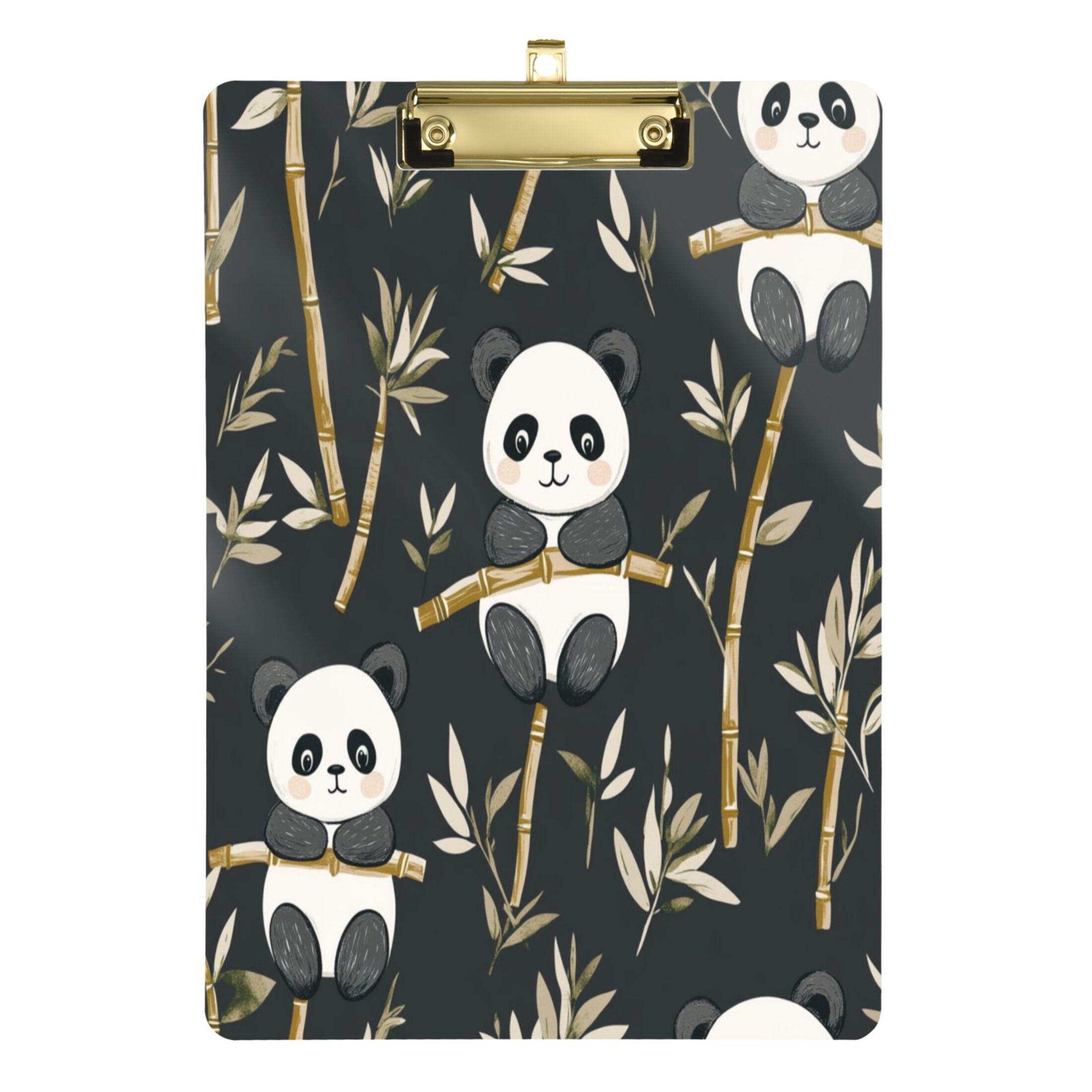 Acrylic Writing Tablet,Cute Panda12.5"×9"Rectangular One-sided Printed ...