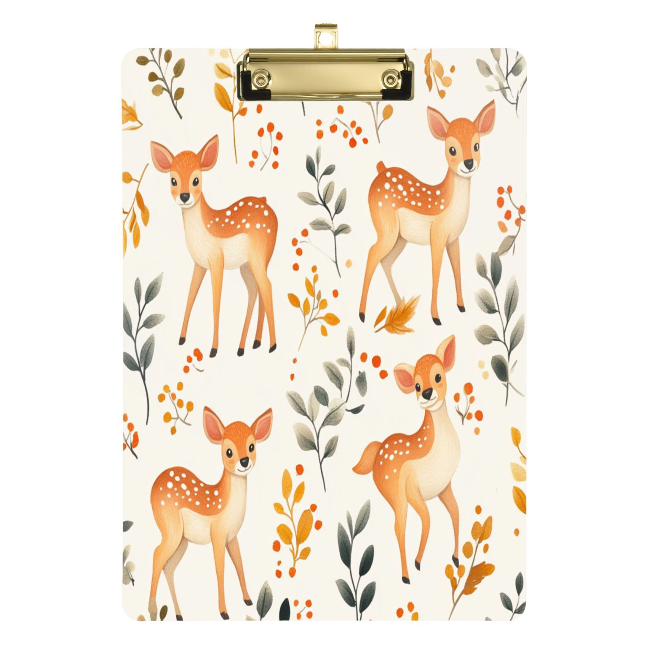 Acrylic Writing Tablet,Cute Sika Deer12.5"×9"Rectangular One-sided ...