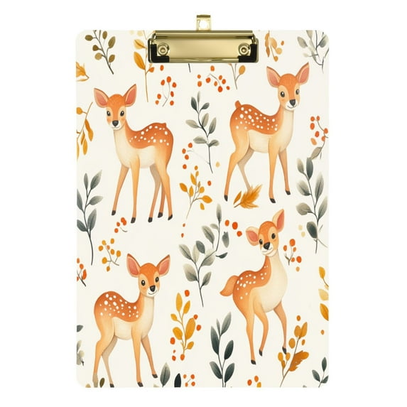 Acrylic Writing Tablet,Cute Sika Deer12.5"×9"Rectangular One-sided ...
