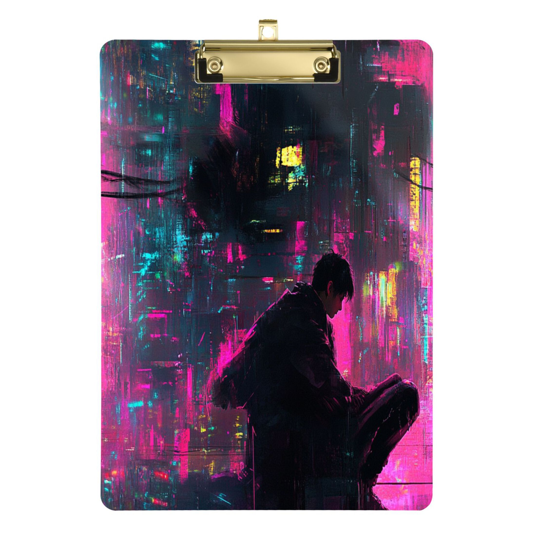 Acrylic Writing Tablet,Cyberpunk's Cool Boy12.5"×9"Rectangular One ...