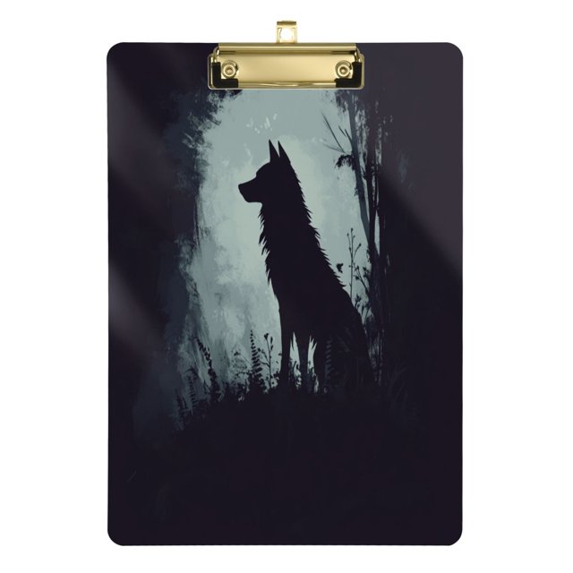 Acrylic Writing Tablet,Dark Wolf12.5"×9"Rectangular One-sided Printed ...