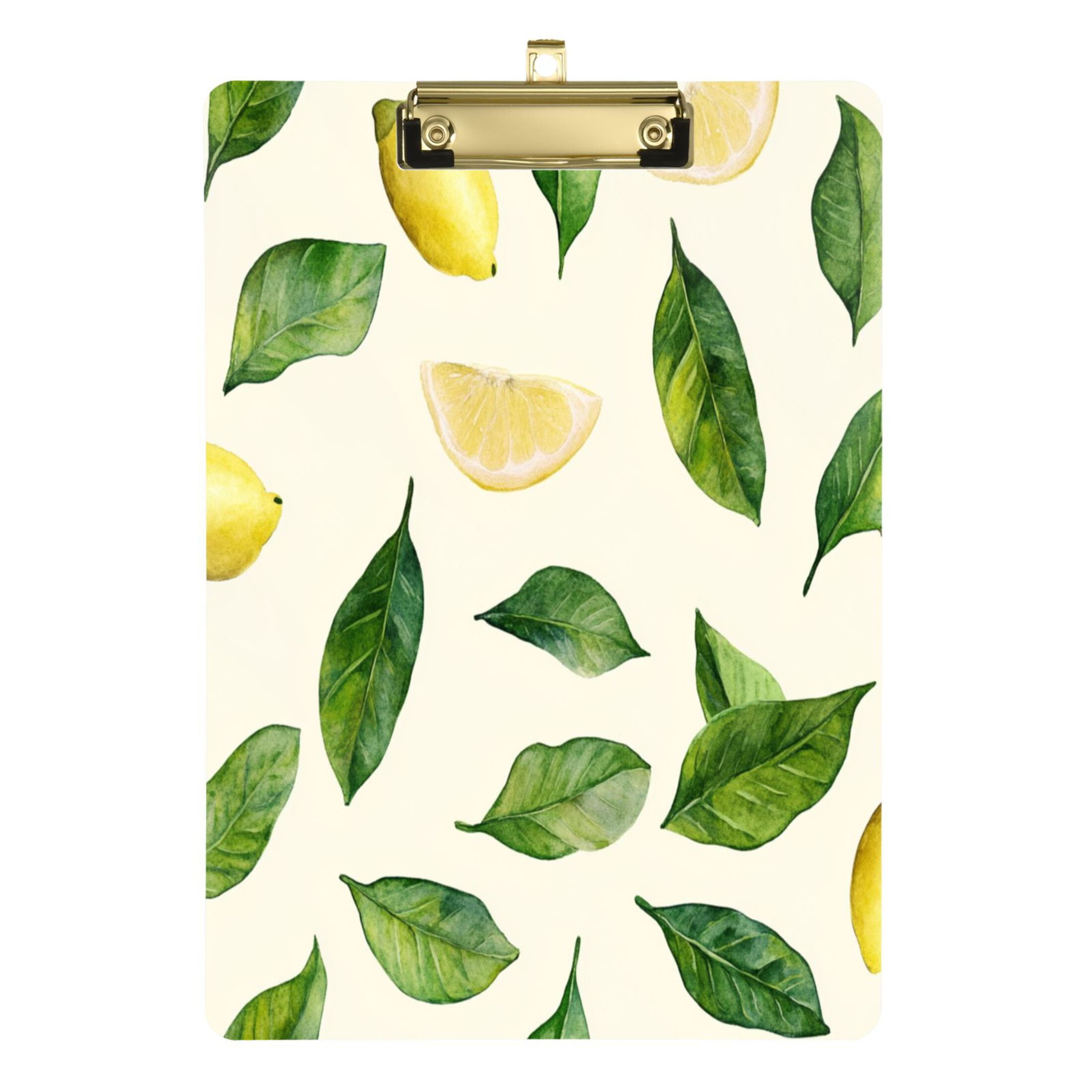 Acrylic Writing Tablet,Lemon Leaf12.5"×9"Rectangular One-sided Printed ...