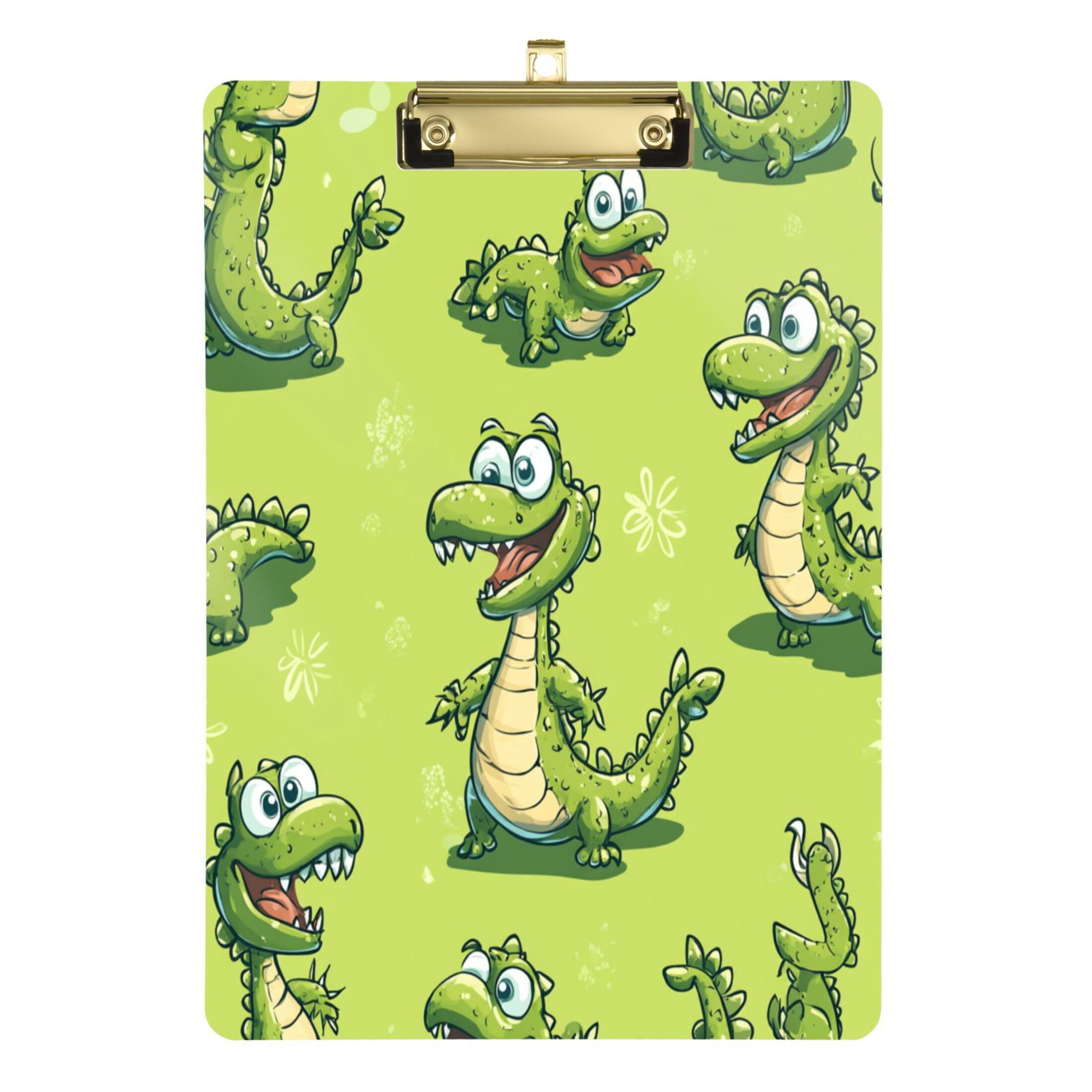Acrylic Writing Tablet,Lovely Cartoon Crocodile12.5"×9"Rectangular One ...