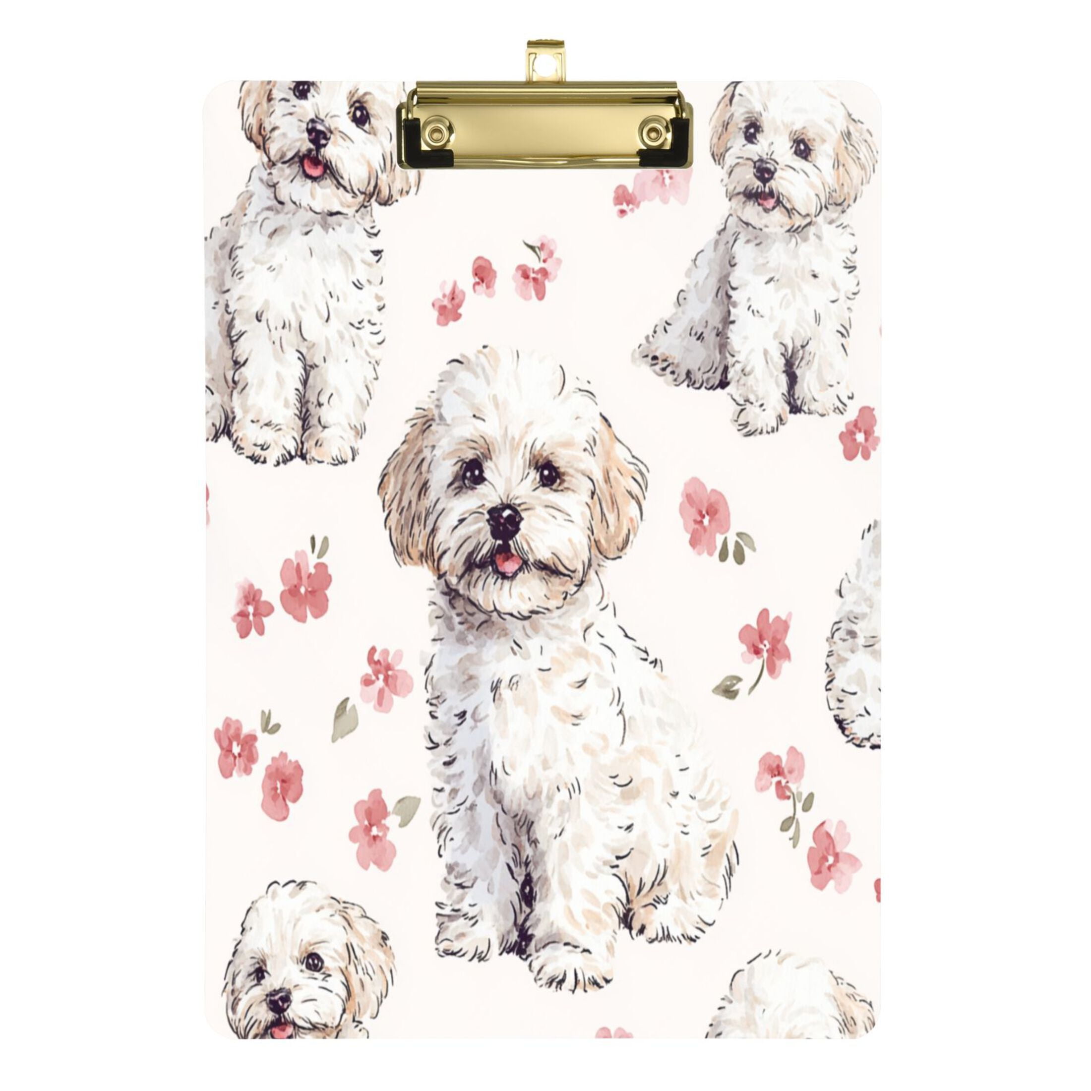 Acrylic Writing Tablet,Lovely Dog12.5"×9"Rectangular One-sided Printed ...