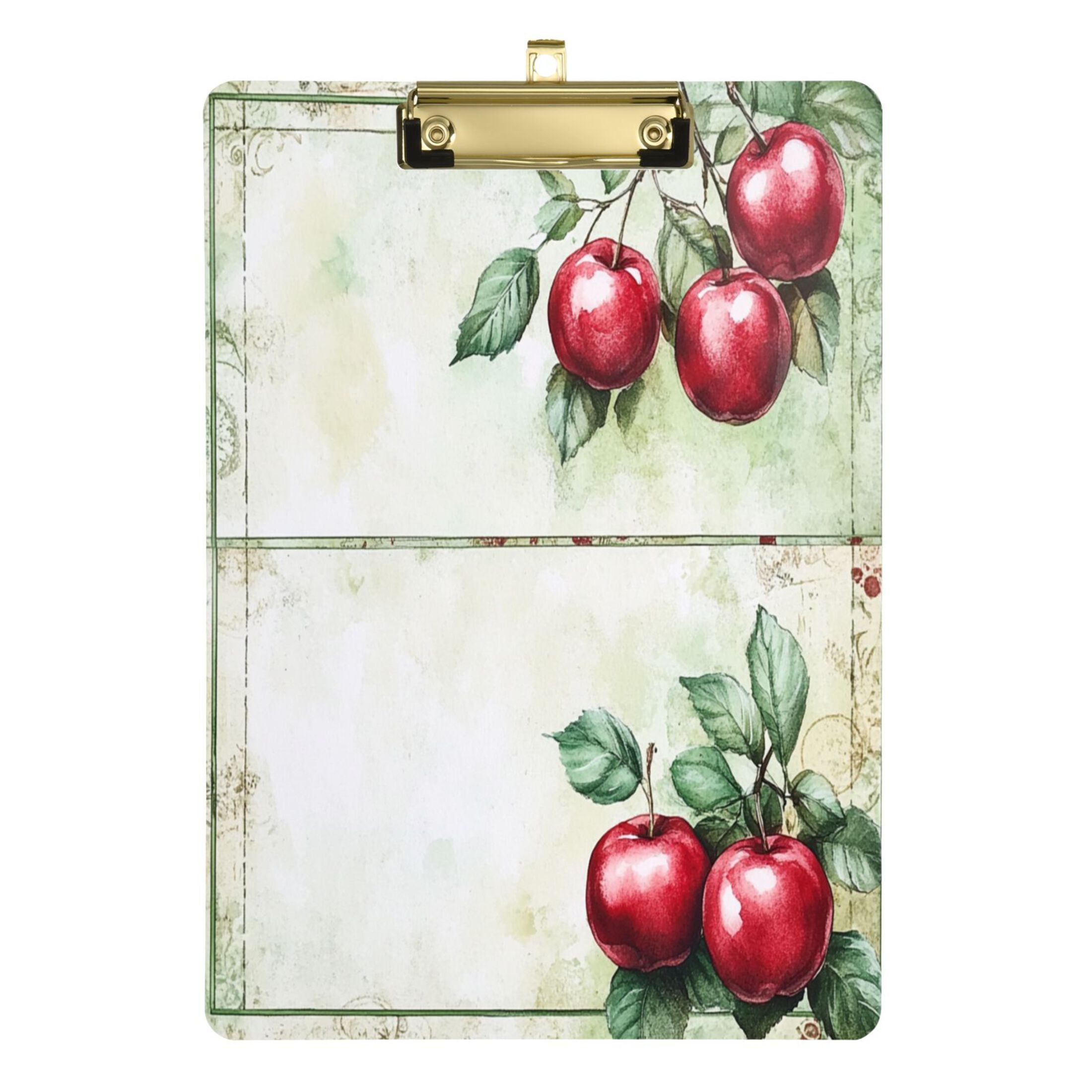 Acrylic Writing Tablet,Red Fruit12.5"×9"Rectangular One-sided Printed ...