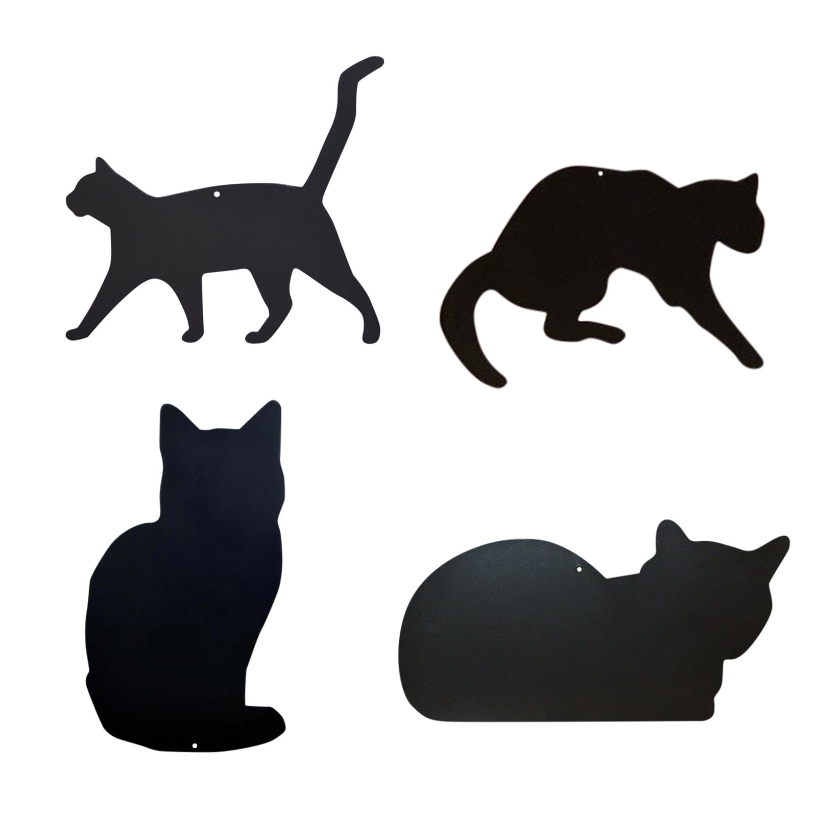 Acrylic cat ornaments 4 shapes cat pendants garden courtyard living ...