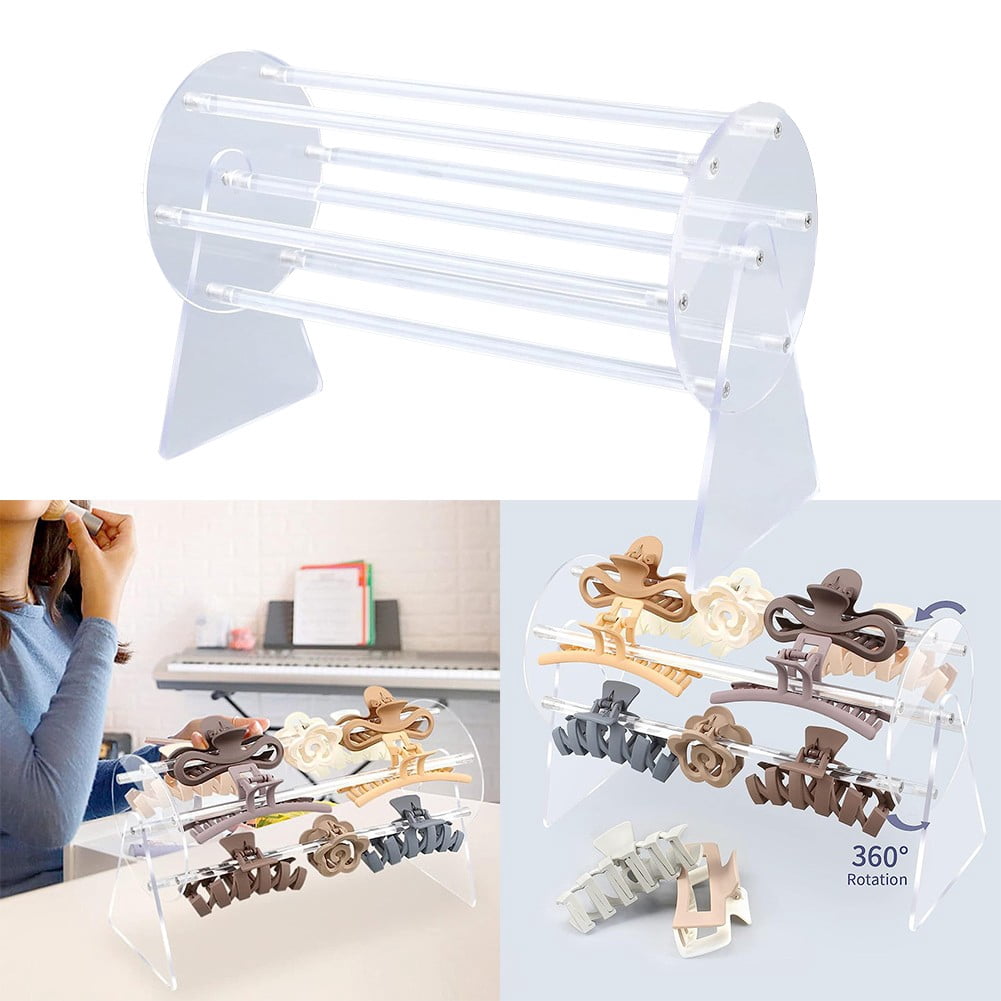 Acrylic hair hoop display stand storage hair accessories storage rack ...