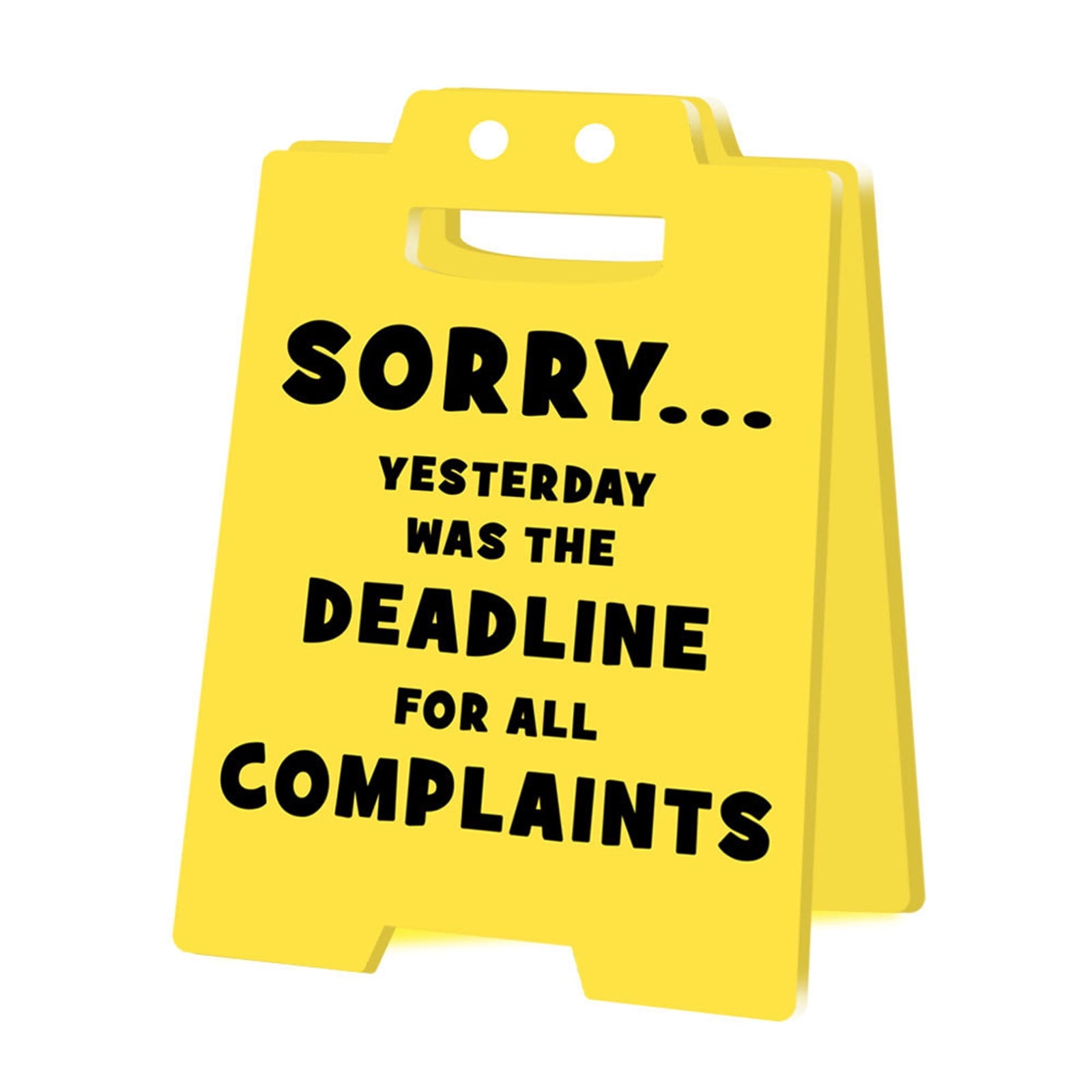 Acrylic inspirational office desk sign, new office prank fun colleague ...