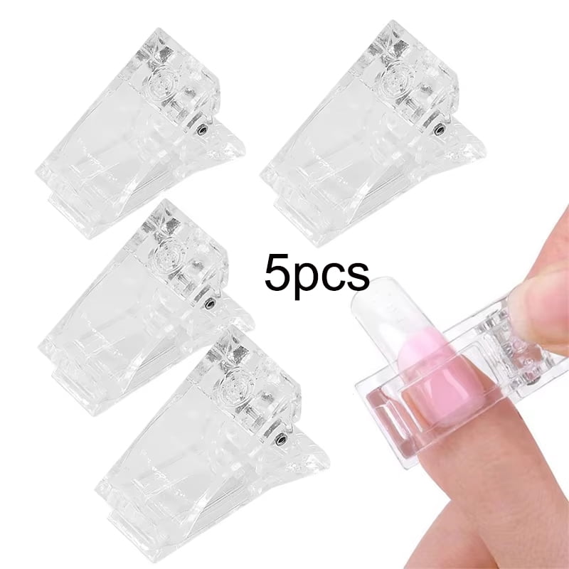 Acrylic nail clip transparent gel quick building nail tips clips ...