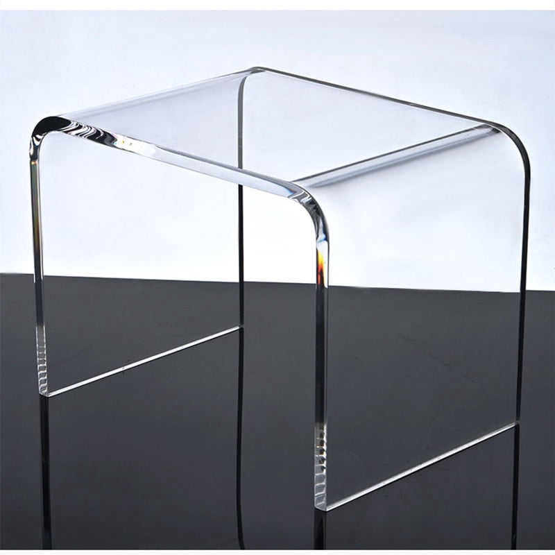 Acrylic stool door shoe stool Transparent household - Walmart.com