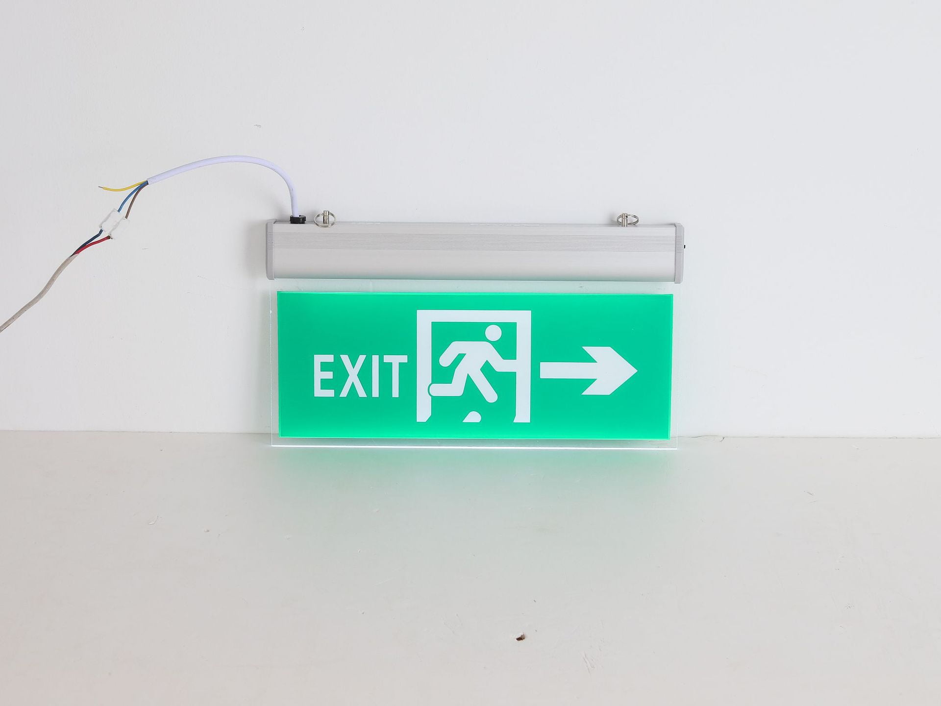 Acrylic tag fire indicator light floor safety exit one-way arrow ...