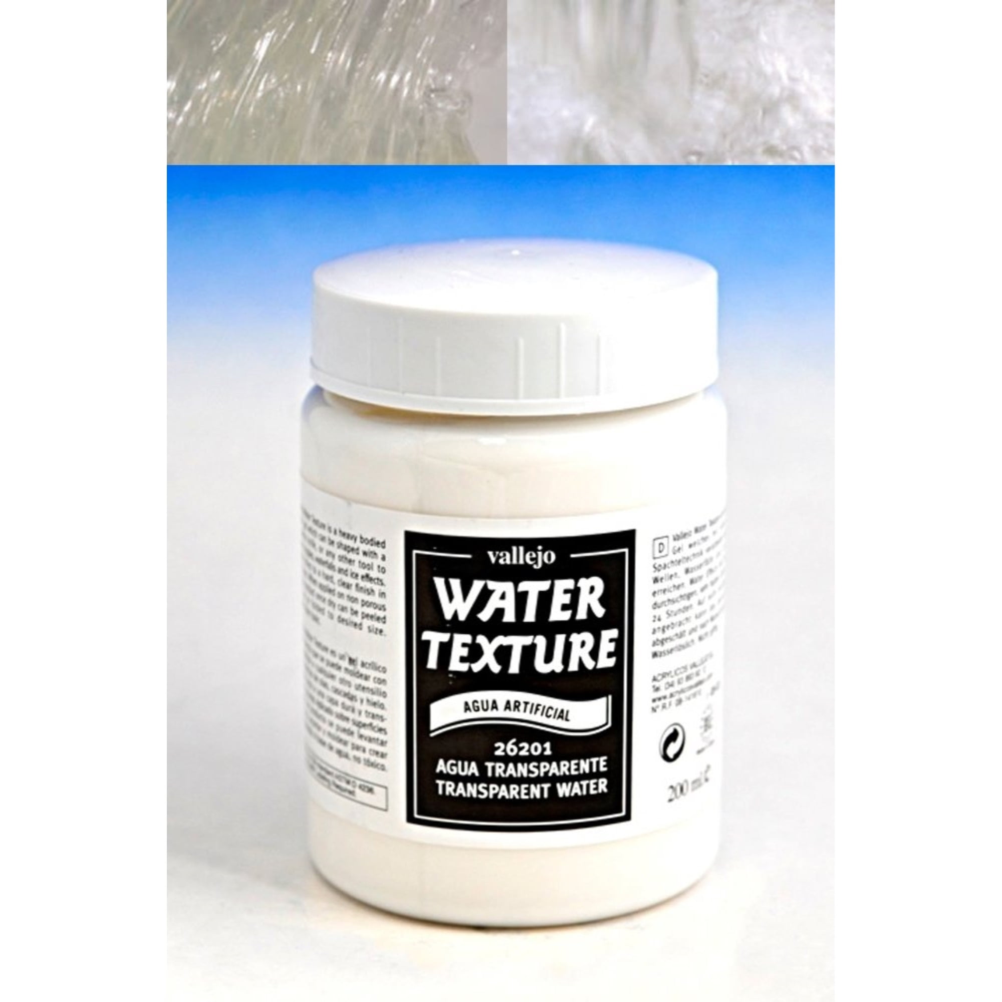 Acrylicos Vallejo VJP26201 200 ml DE Water Transparent Water Paints ...