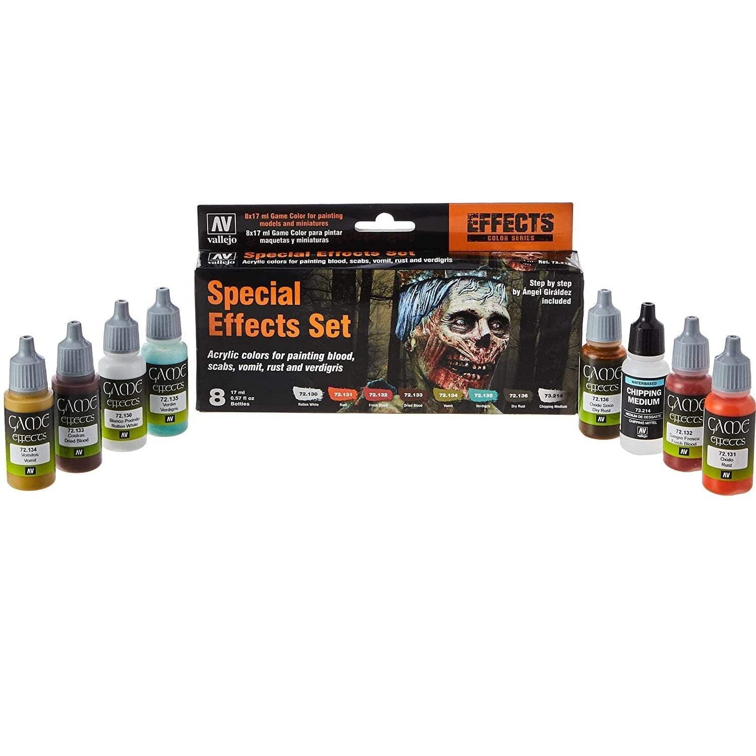 Acrylicos Vallejo VJP72213 Special Effects Model Color Set - Walmart ...