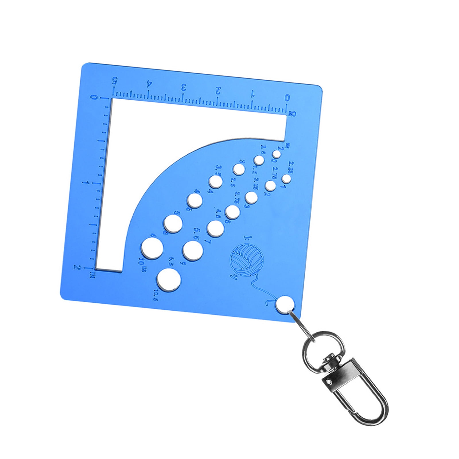 Acrylics Knitting Gauge Ruler Knitting Needle Ruler Knitting Crochet ...