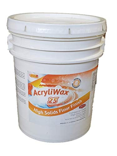 Acryliwax 25 High Solids & High Gloss Commercial Floor Wax & Finish - 5 ...