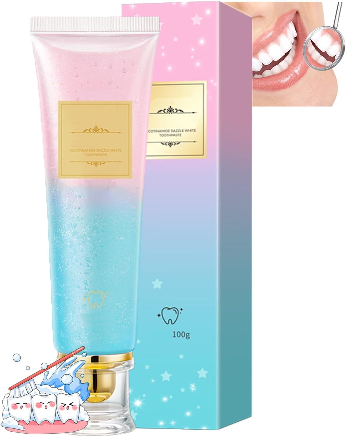 Acss-Art Radi-Ant Whitening Toothpaste, 100g Easilyous Bright White ...