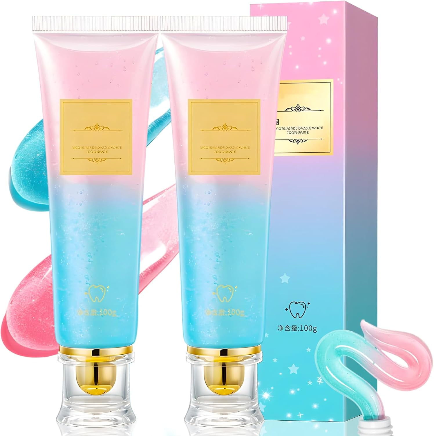 Acss-Art Radi-Ant Whitening Toothpaste, 100g Easilyous Bright White ...