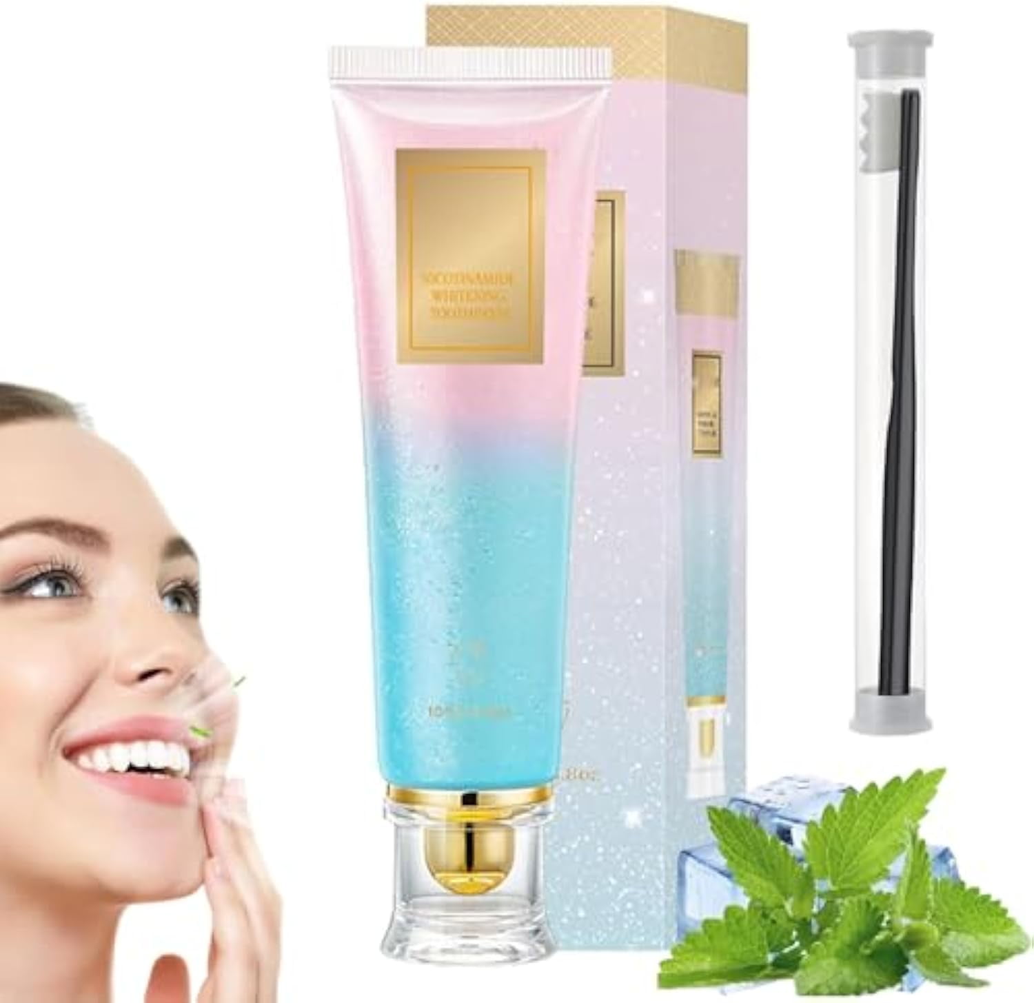 Acssart Toothpaste, Acssart Radiant Whitening Toothpaste, Niacinamide ...