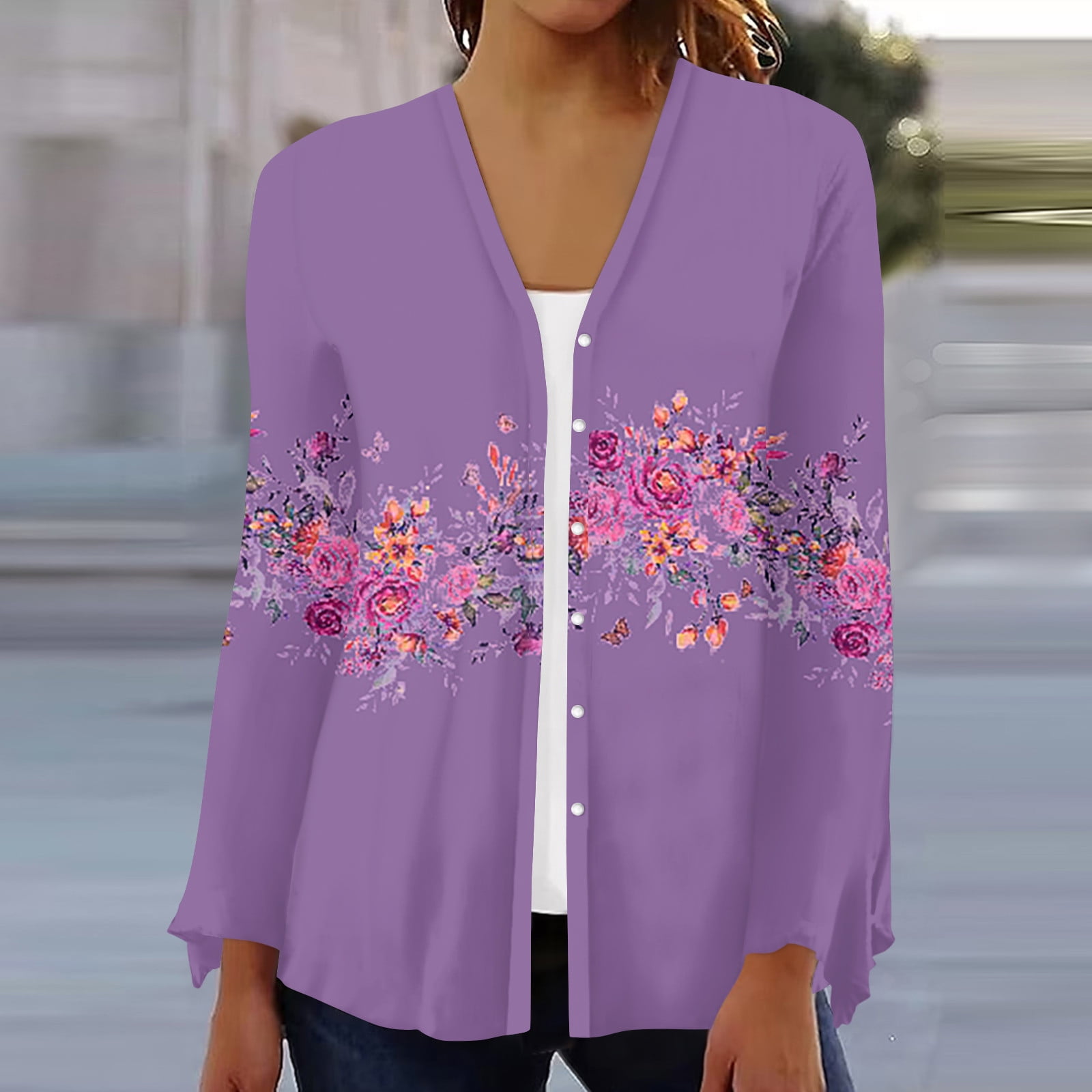 Act Now! HIMIWAY Women's Fashion Women's Fashion Loose Casual Printed ...