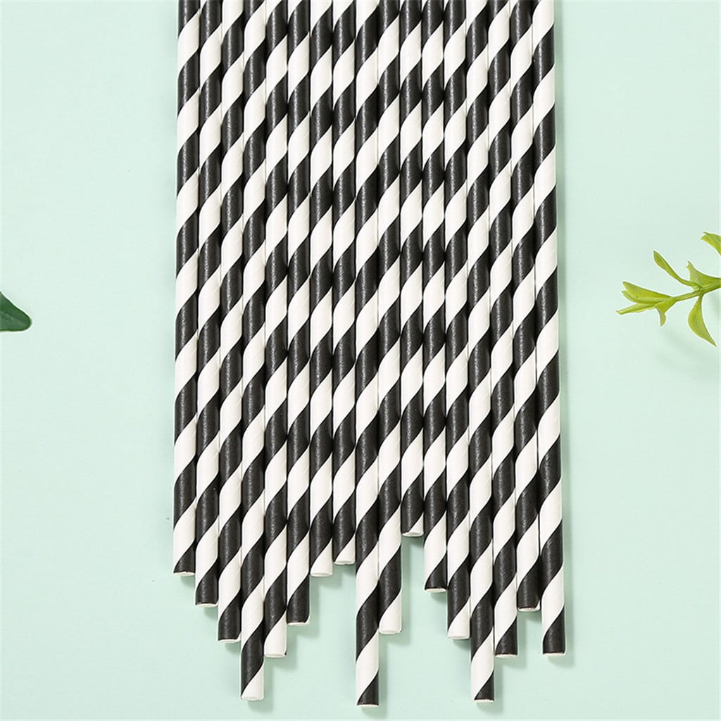 Act Now！ Party supplies straws HIMIWAY Paper Straws Disposable Holiday ...