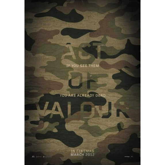 Act Of Valor Movie Poster 12x16 Print on Metal Sign 12in x 16in Multi ...